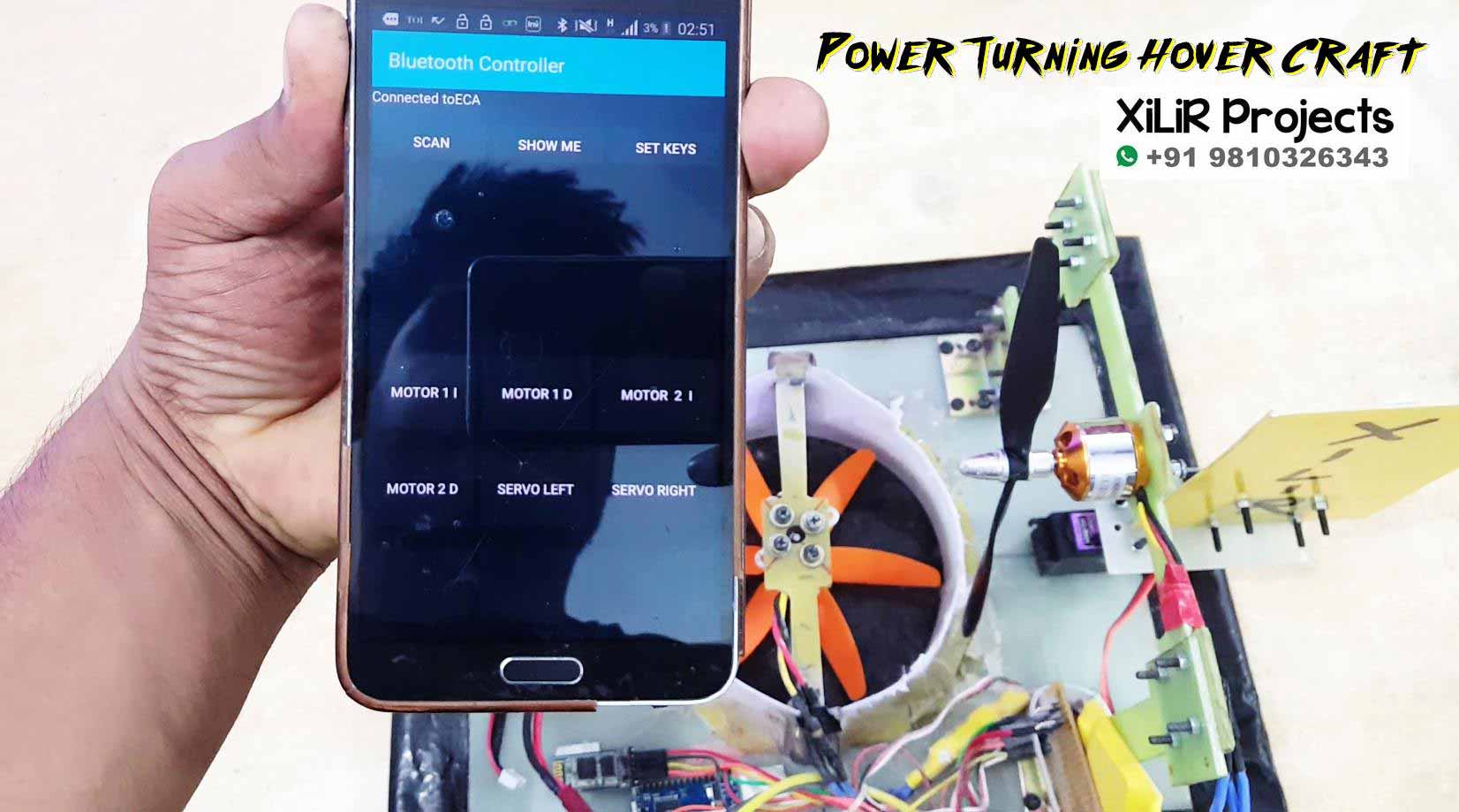 Android Controlled Power Turning Hover Craft - M.Tech B.Tech ...