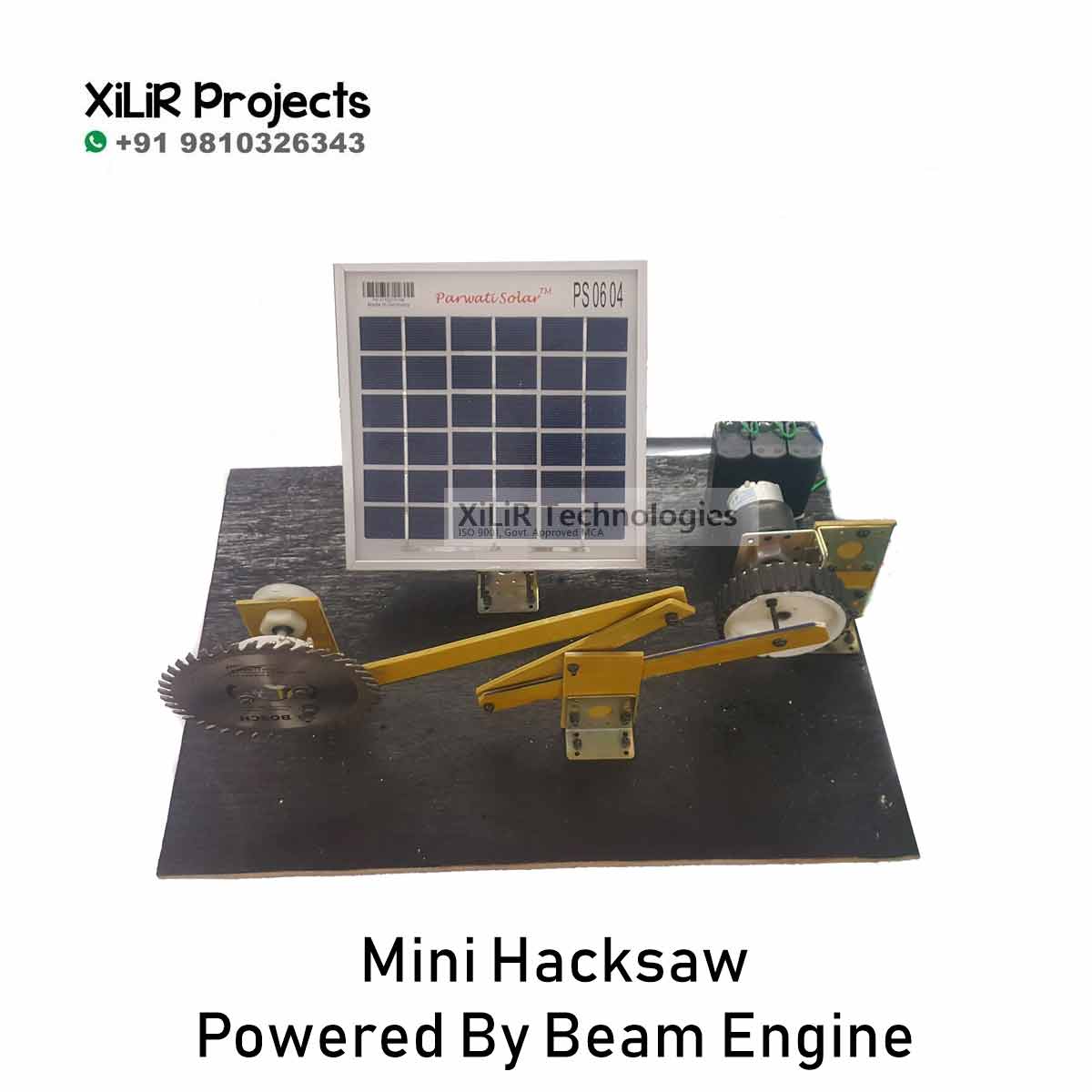 Mini Hacksaw Powered By Beam Engine - M.Tech B.Tech Engineering ...