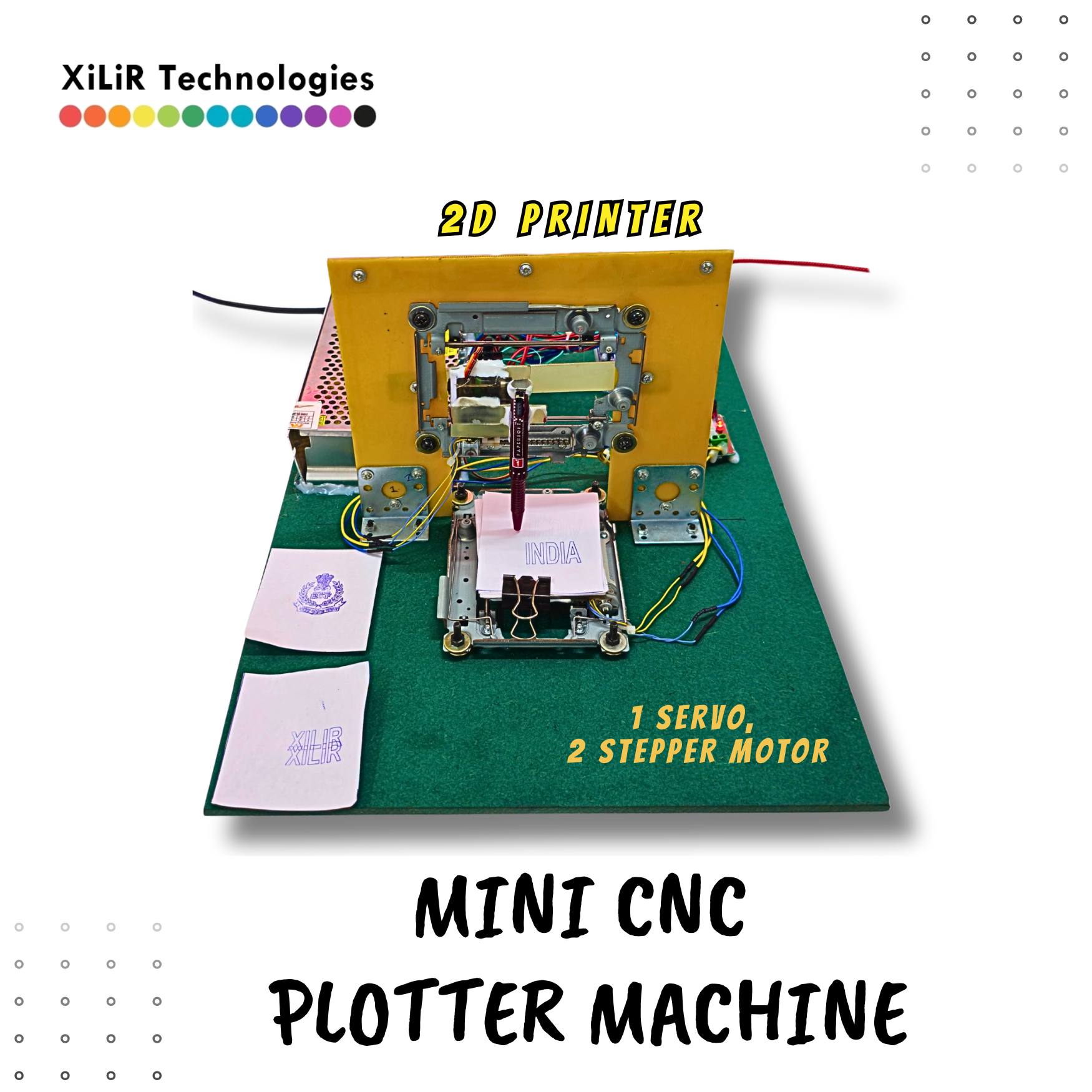 2D CNC Plotter Machine using Arduino | Engineering Project