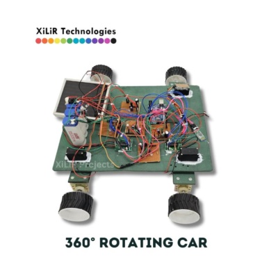 360 Degree Rotating Vehicle using Arduino and Bluetooth Module