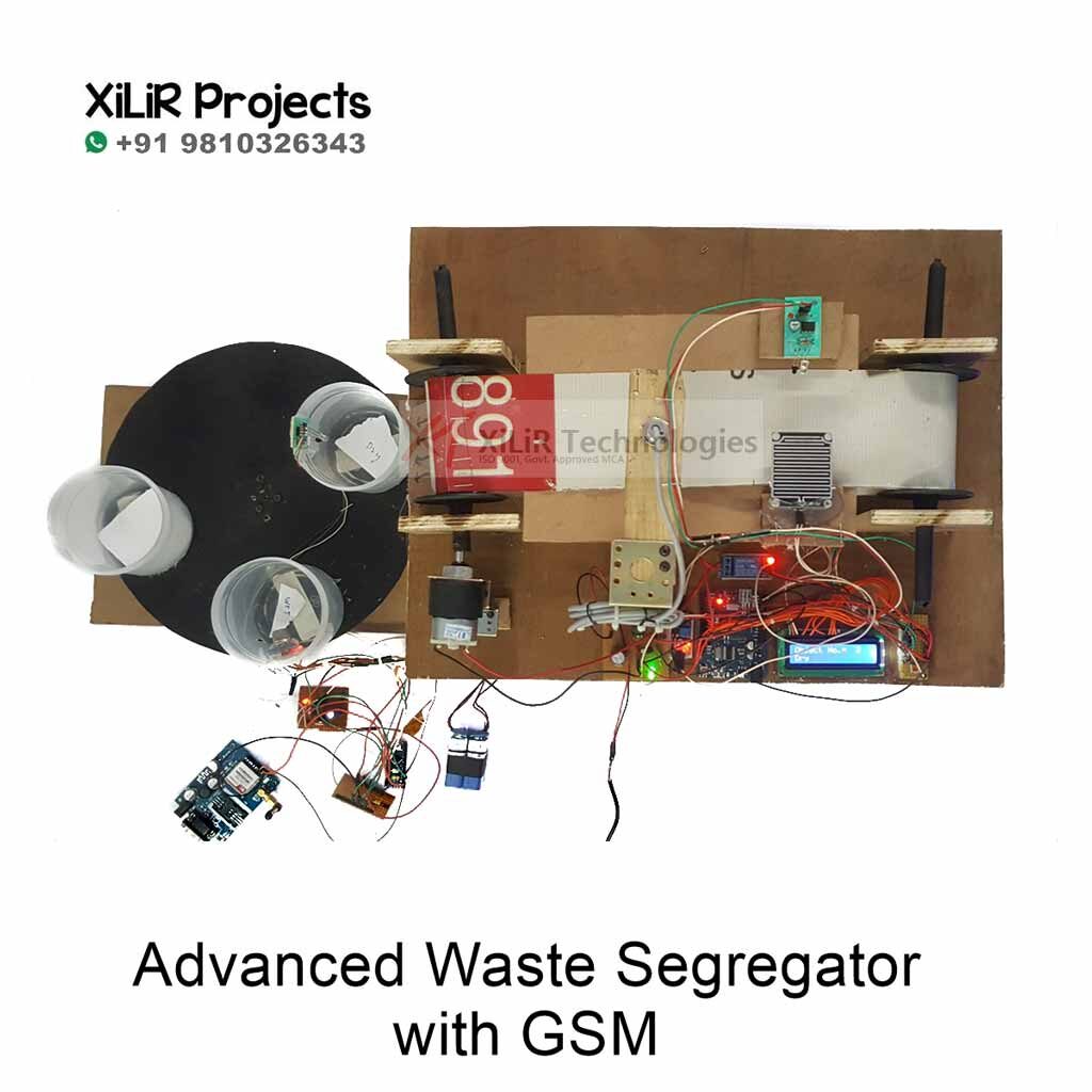 Advanced Waste Segregator with GSM - M.Tech B.Tech Engineering Projects Thesis Research Help in ...