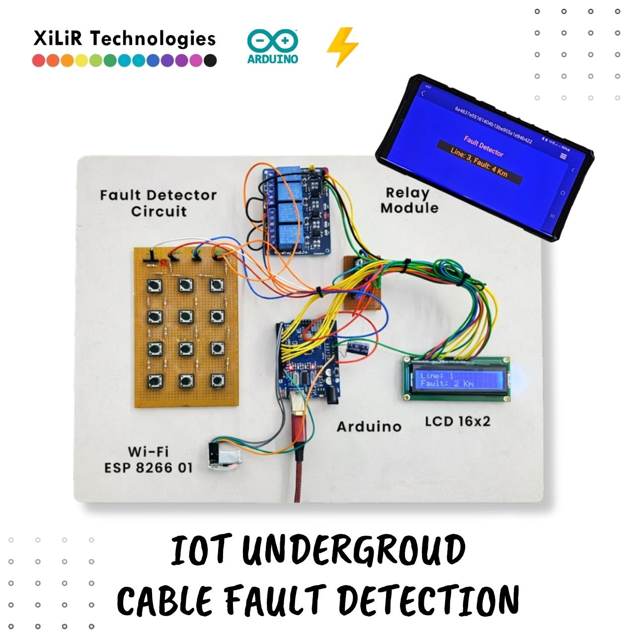 IOT based Underground Cable Fault Detector Project - M.Tech B.Tech ...