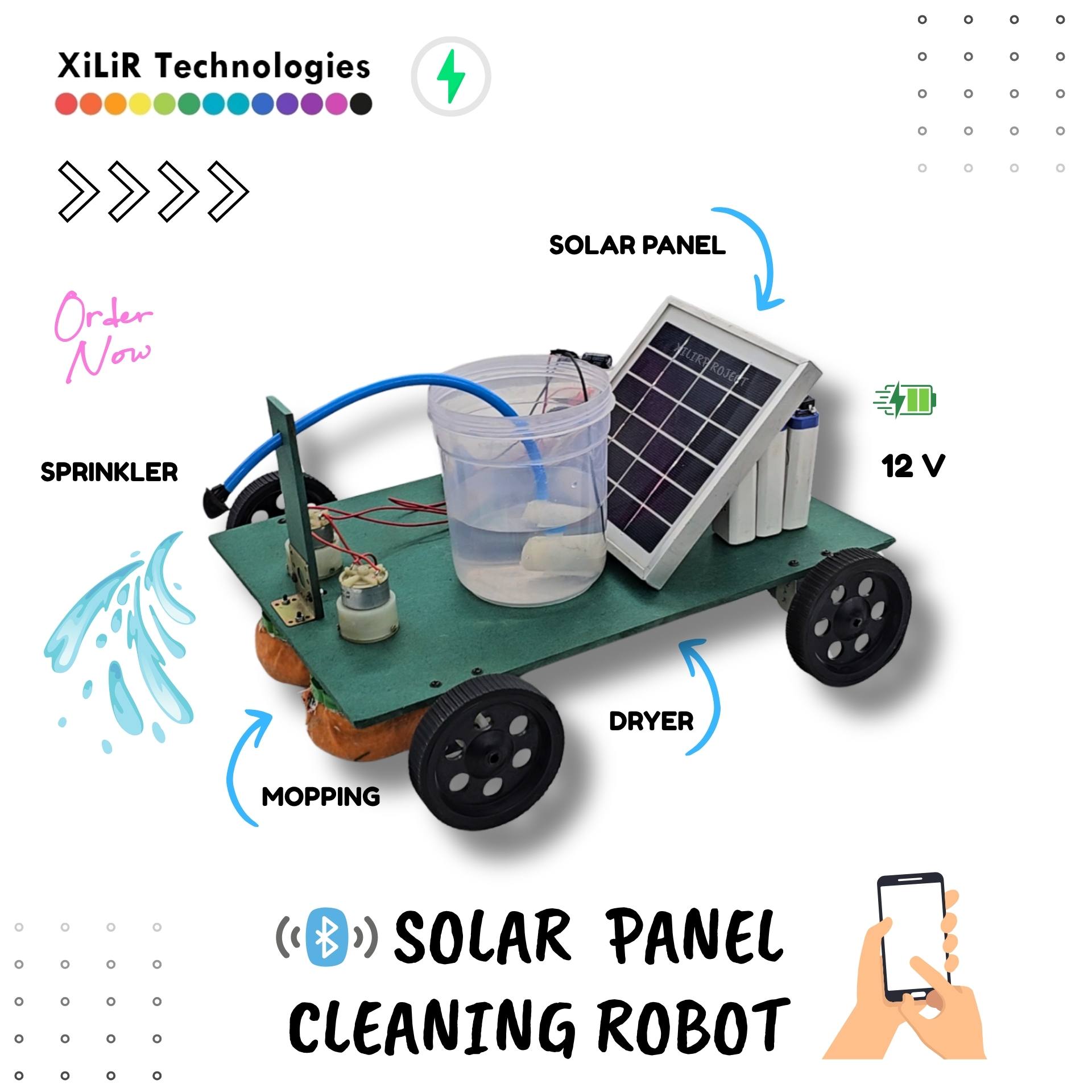Solar Panel Cleaning Robot using Arduino - M.Tech B.Tech Engineering Projects Thesis Research ...