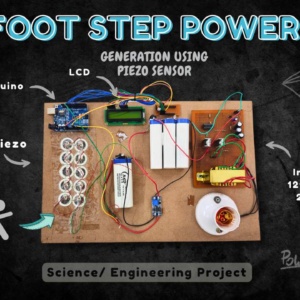 Piezoelectric Footstep Energy Generation using Arduino