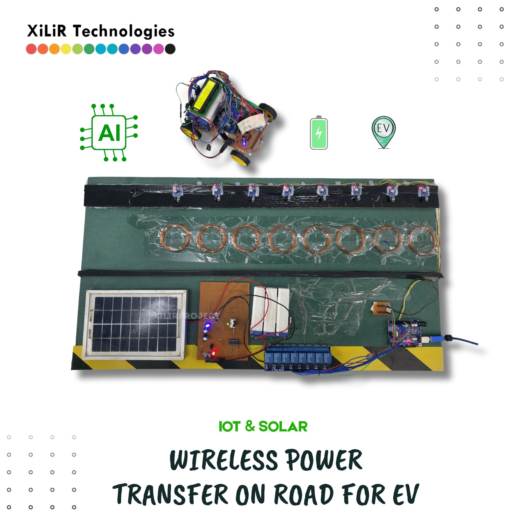 IOT Solar Based Wireless Power Transfer on Road for Electrical Vehicle