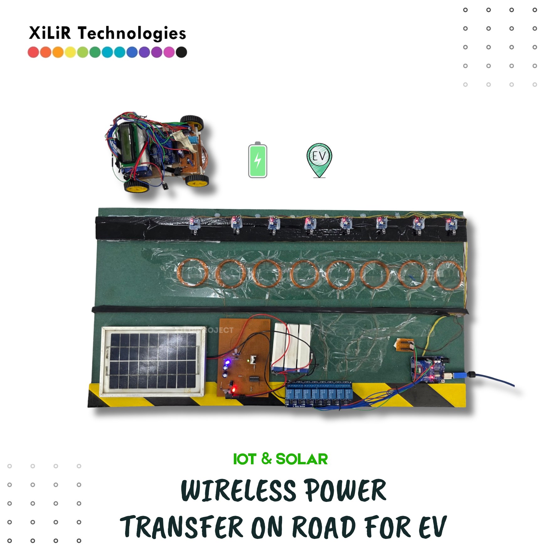 IOT Solar Based Wireless Power Transfer on Road for Electrical Vehicle