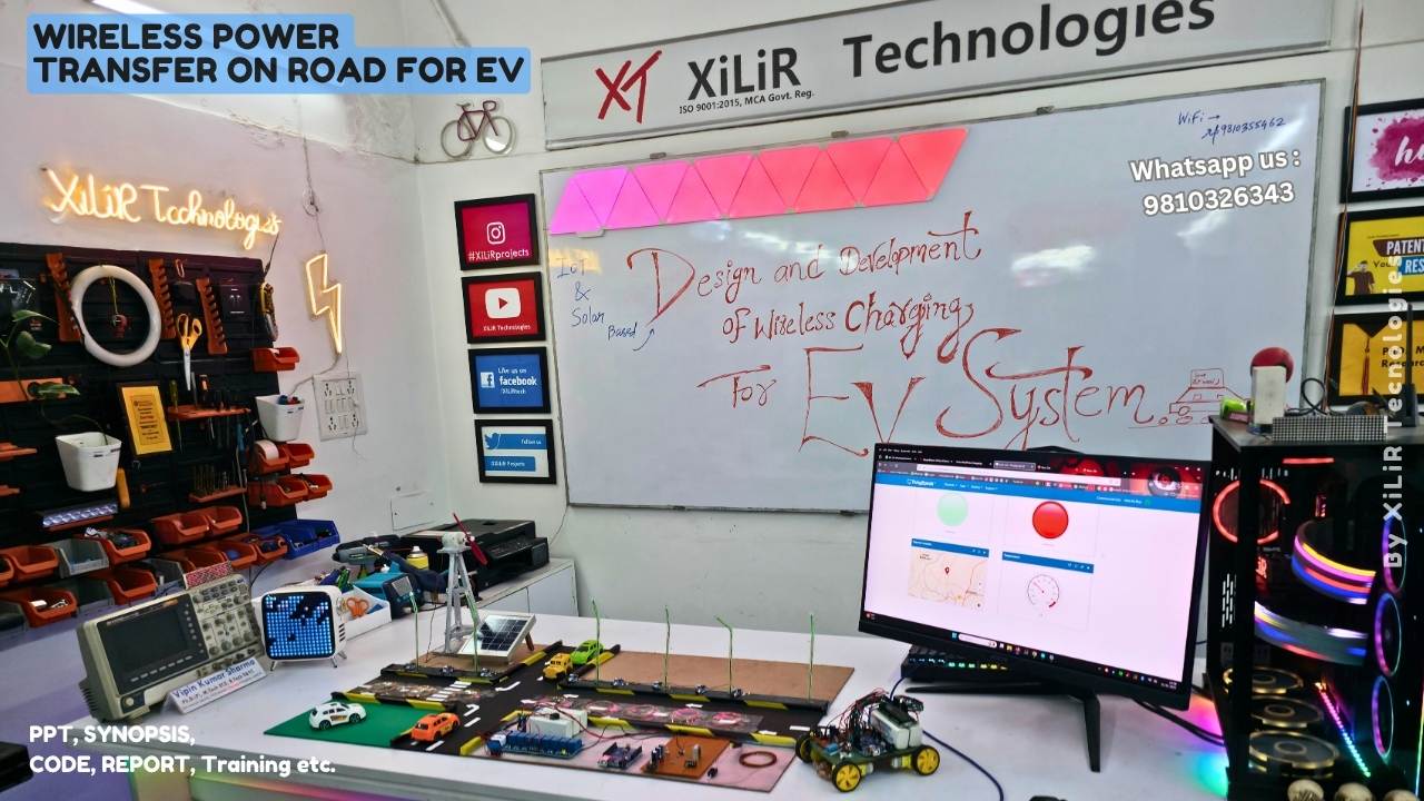 IOT Solar Wireless Power Transfer On Road For Electric vehicle