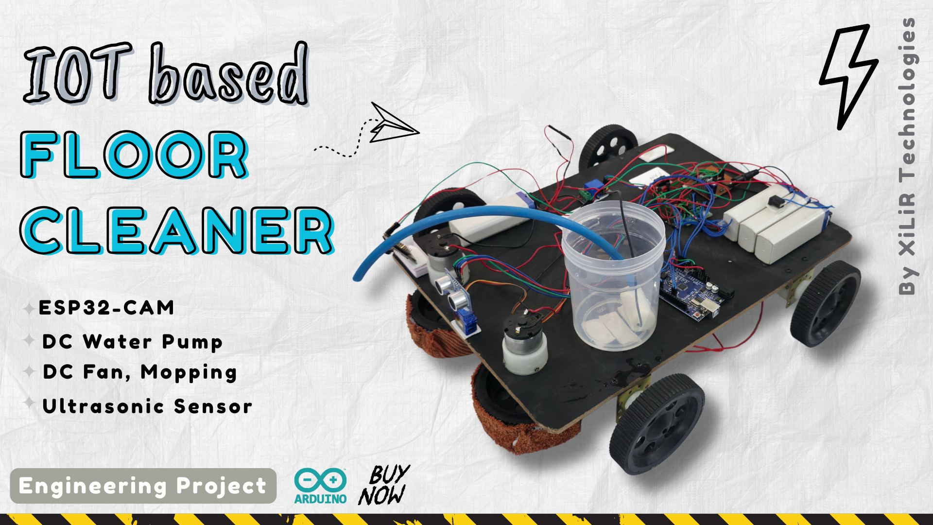 IOT based Autonomous Floor Cleaner Robot | Capston Project