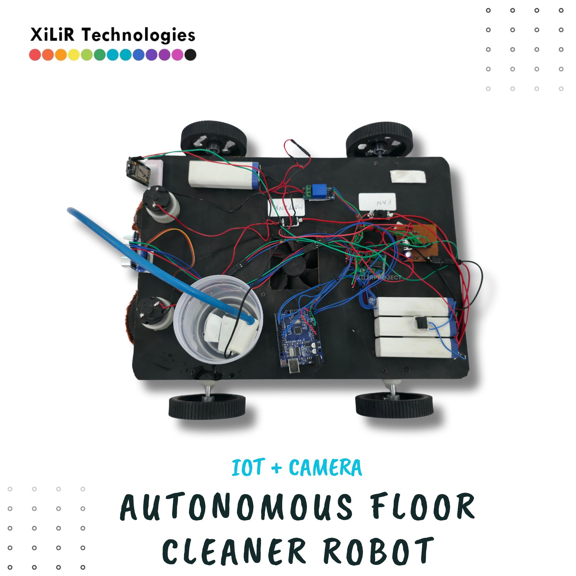 IOT based Autonomous Floor Cleaner Robot | Capston Project