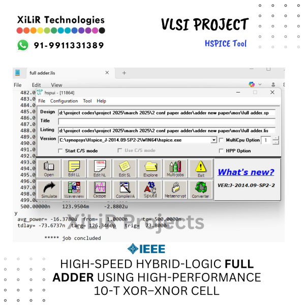 High-Speed Hybrid-Logic Full Adder Using High-Performance 10-T XOR–XNOR ...