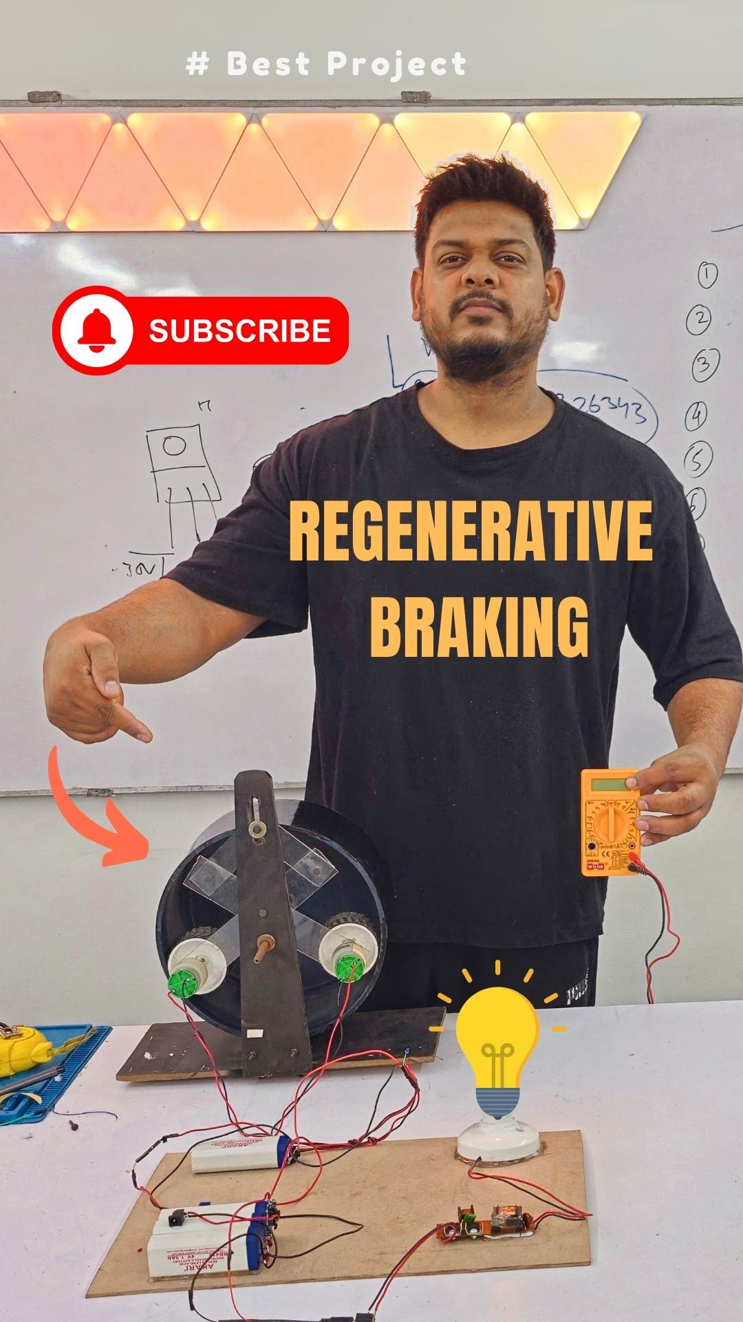 Regenerative Braking System Project / Free Energy🪫to🔋project