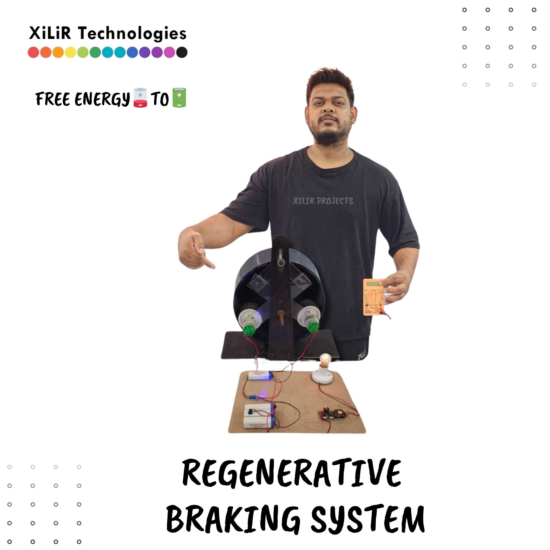 Regenerative Braking System Project / Free Energy🪫to🔋project