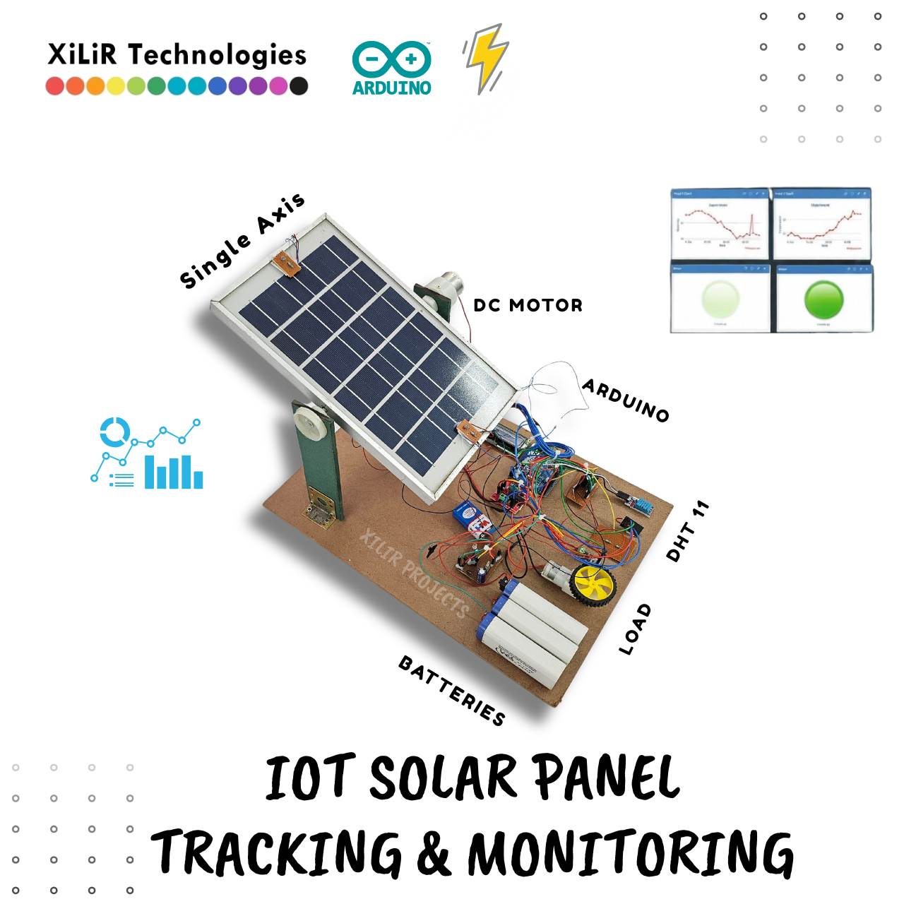 IoT-Based Single Axis Solar Panel Tracking & Monitoring System