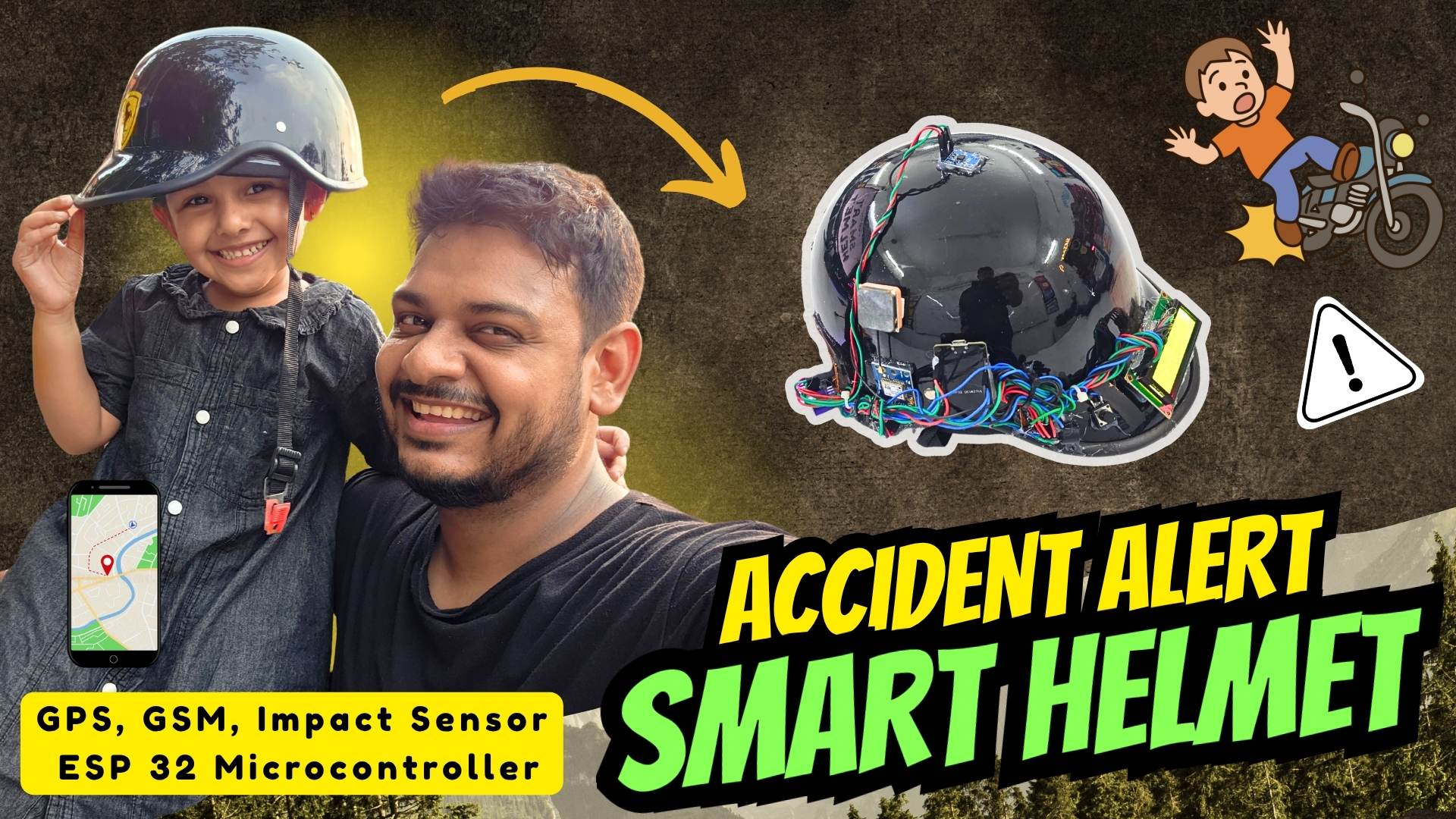 Accident Alert System using GPS, GSM and ESP32 for Bike Safety