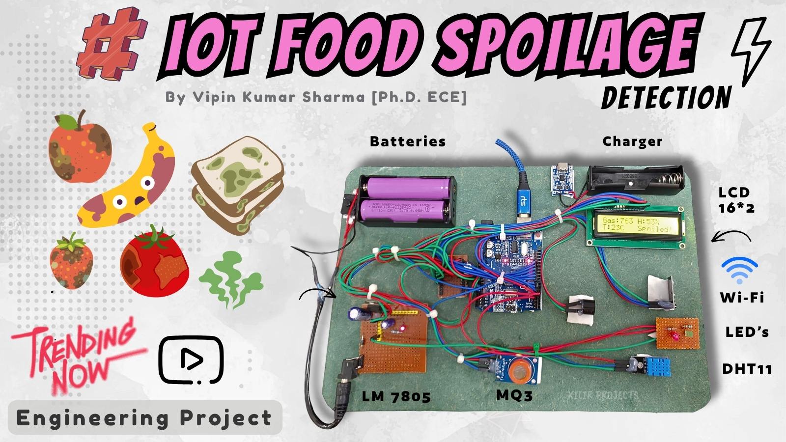 IoT Food Spoilage Detection and Monitoring System by XiLiR Projects